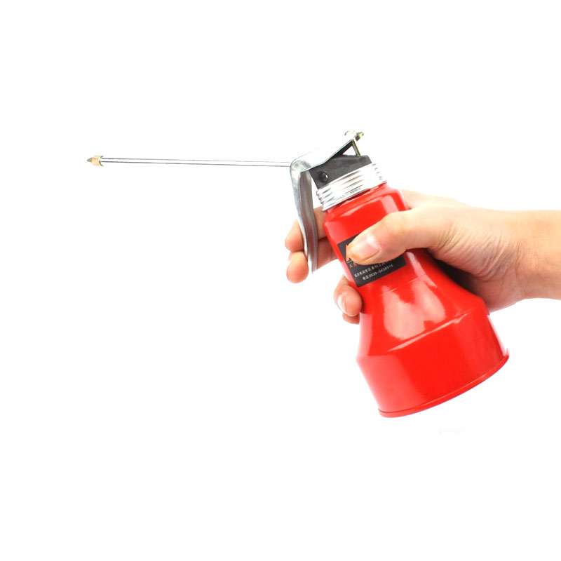 Oil Can 300ml Metal Pump Oiler with Straight Spout | Deancent Garage